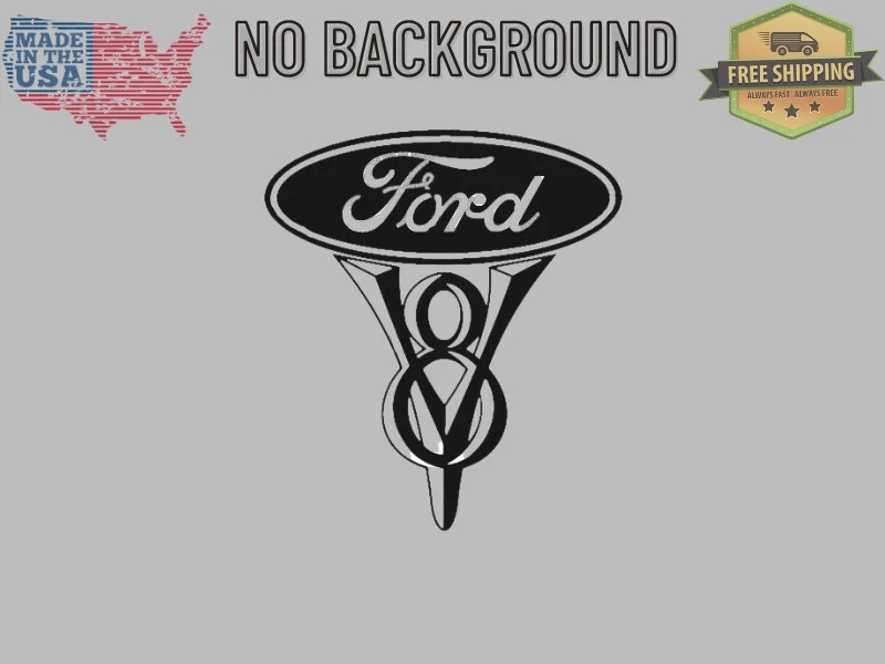 Vintage Ford V8 Logo