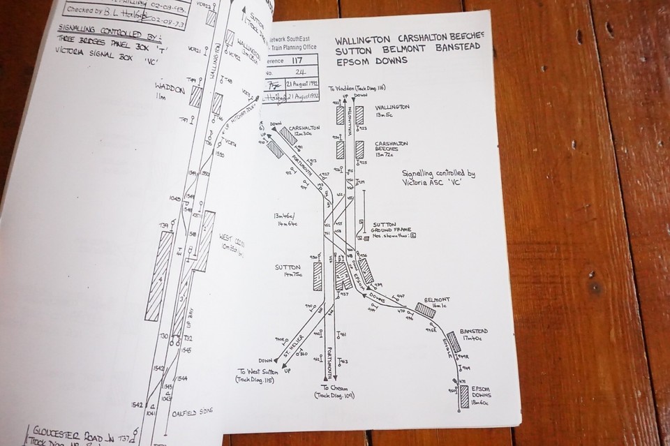 1993 Network SouthEast NSE Signal Track Railway Plans - c75 Sheets ...