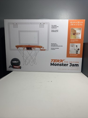 Tekk Monster Jam Mini Hoop Hangs Over Door With Ball And Pump Spring ...