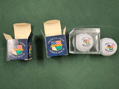 100th US Open Pebble Beach Ball with Box 2 Balls with Case | eBay