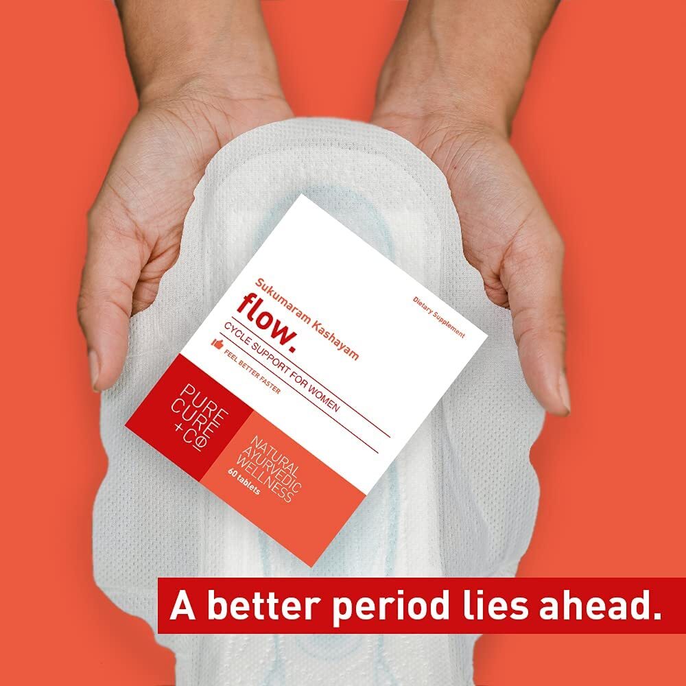 Flow Supplement - PMS Relief, Regular Menstrual Cycle, Hormonal Balance ...