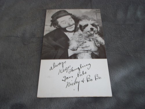 Vintage Photo Nicky The Clown and BoBo the dog Postcard | eBay