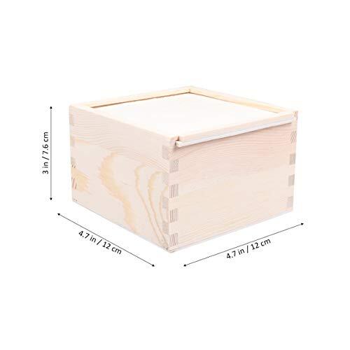 1pc Gift Box With Lids Sliding Lid Wooden Boxes Decorative Storage Boxes Wooden | eBay