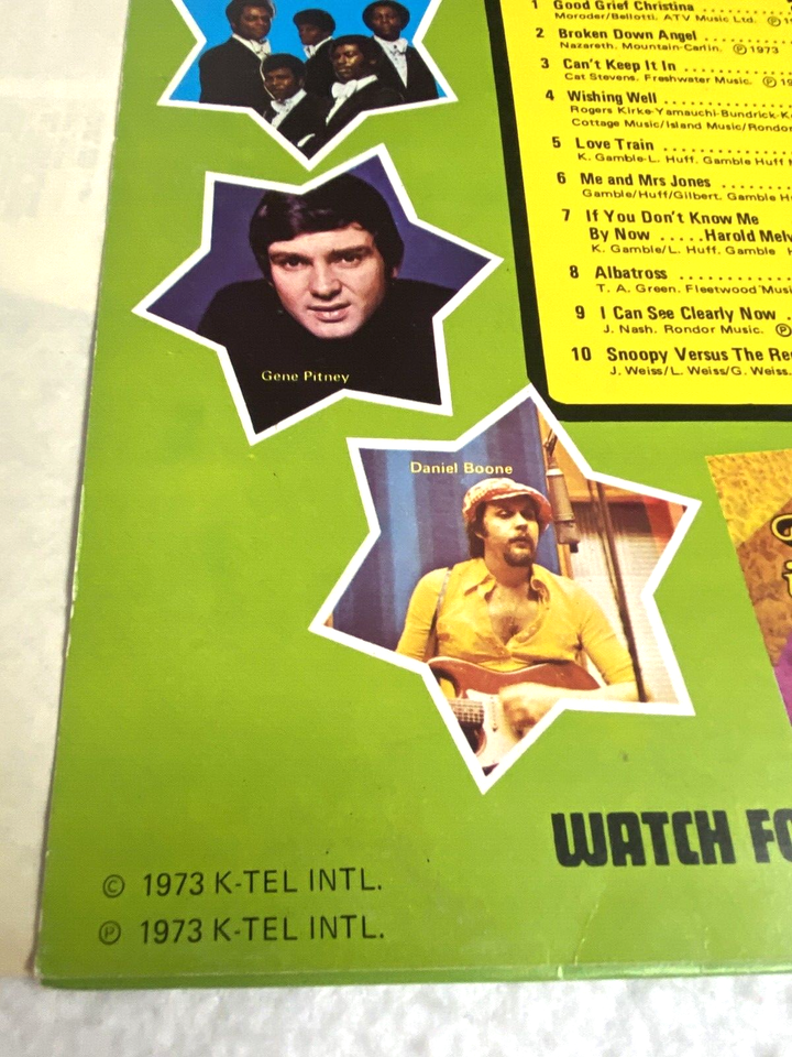 VINTAGE VINYL LP 20 EXPLOSIVE HITS,1973 K-TEL UK,LONDON,FLEETWOOD MAC ...