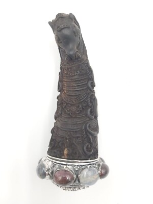 New Balinese Kris/Keris Handle Kocet-Kocetan Areng Wood With Sterling ...