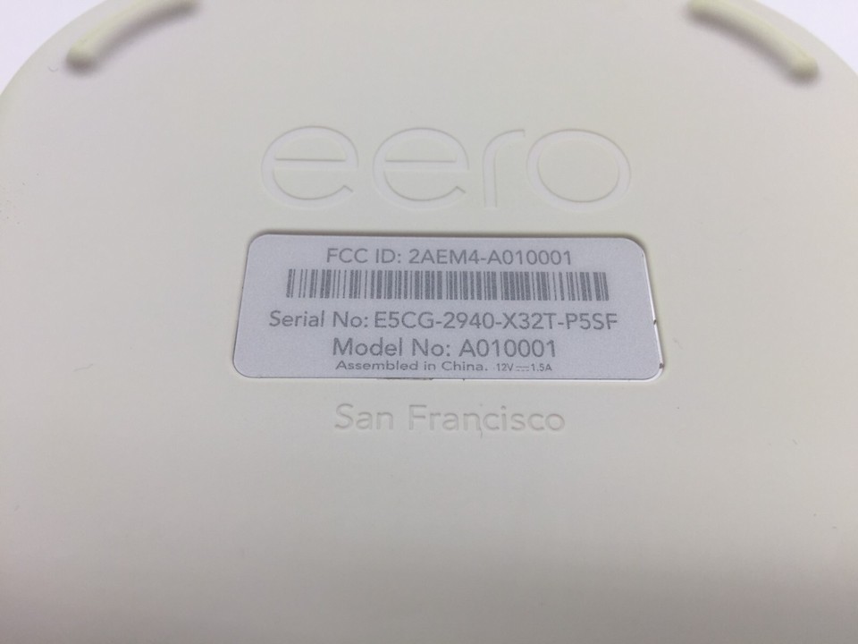 Eero Model A010001 With Power Cord F7CZ Mesh Wifi Router FREE S/H | eBay