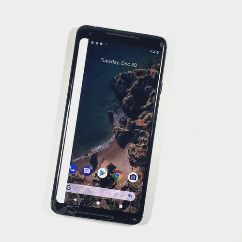 Google Pixel 2 XL 64GB Just Black Unlocked Smartphone Smashed Screen ...