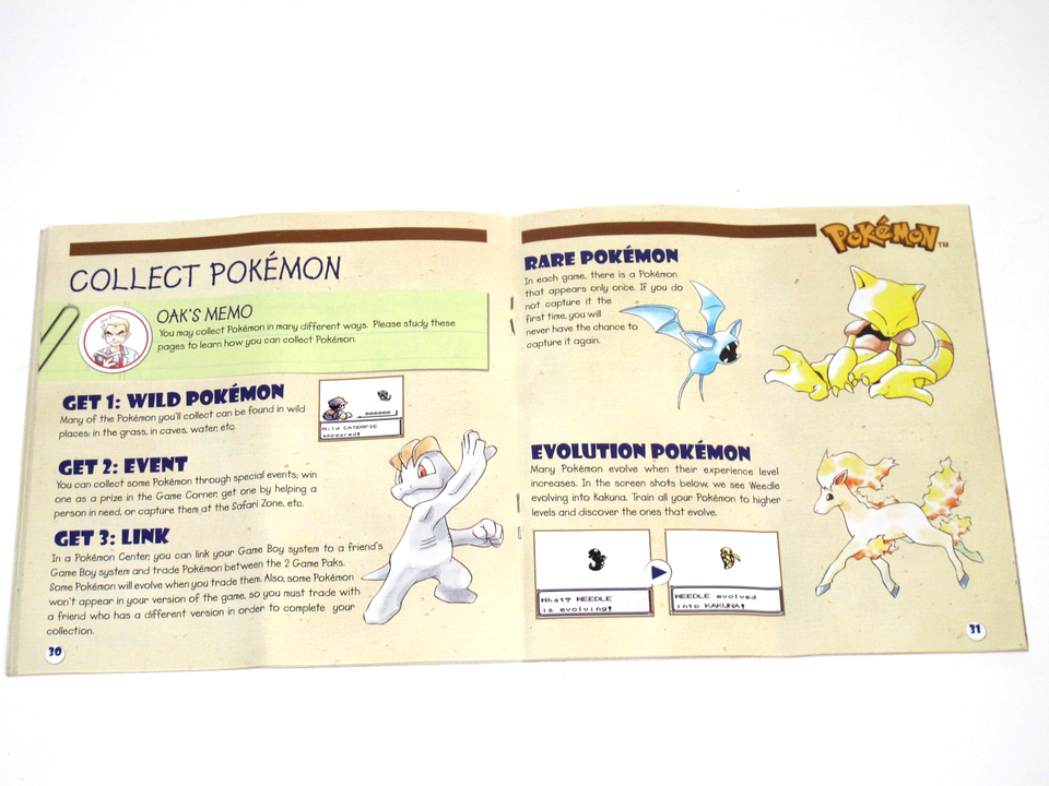 Pokemon Red + Blue (Nintendo GameBoy LOT) Excellent w/ Manual - Tested ...