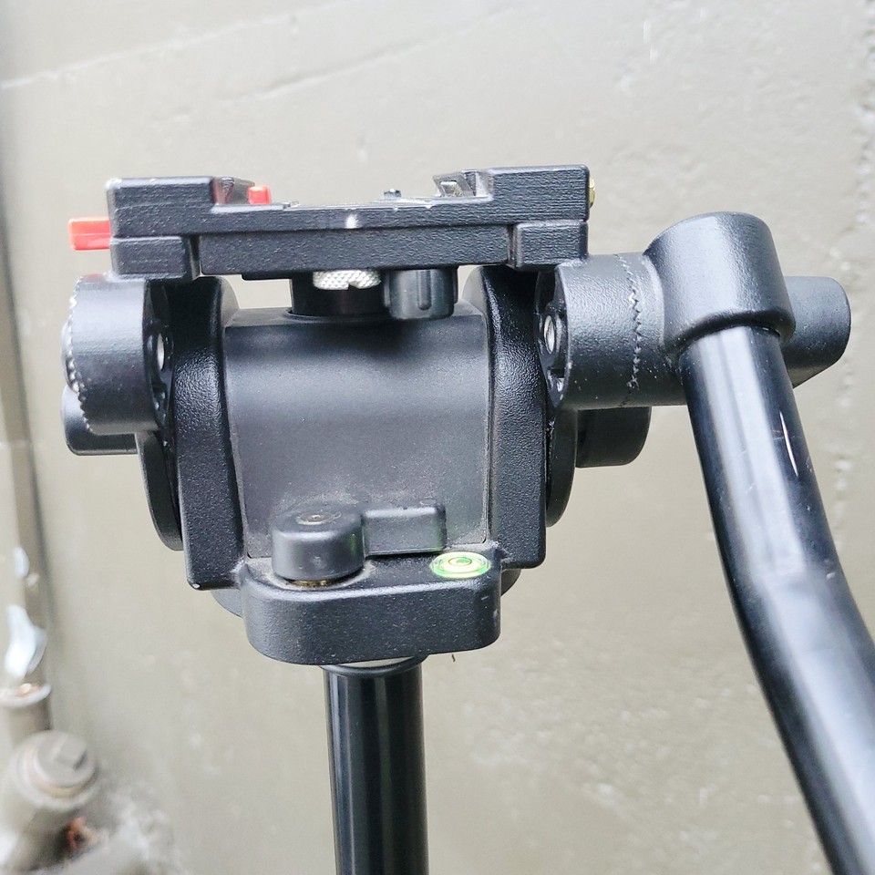 Manfrotto Bogen 3211W Tripod w/501 Fluid Head Made in Italy 3433 ...