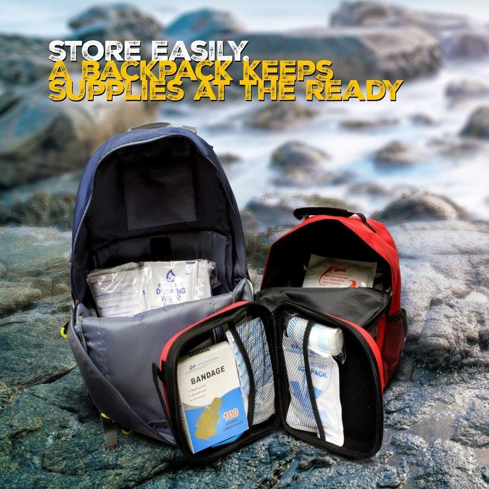 Bug Out Bag Survival Kit Emergency Backpack Prepper Supplies First Aid ...