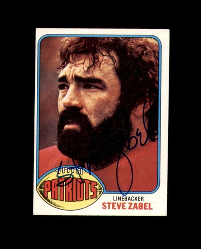 Steve Zabel Signed 1976 Topps New England Patriots Autograph | eBay