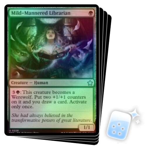 FOIL MILD-MANNERED LIBRARIAN X4 Foundations FDN Magic MTG MINT CARD | eBay