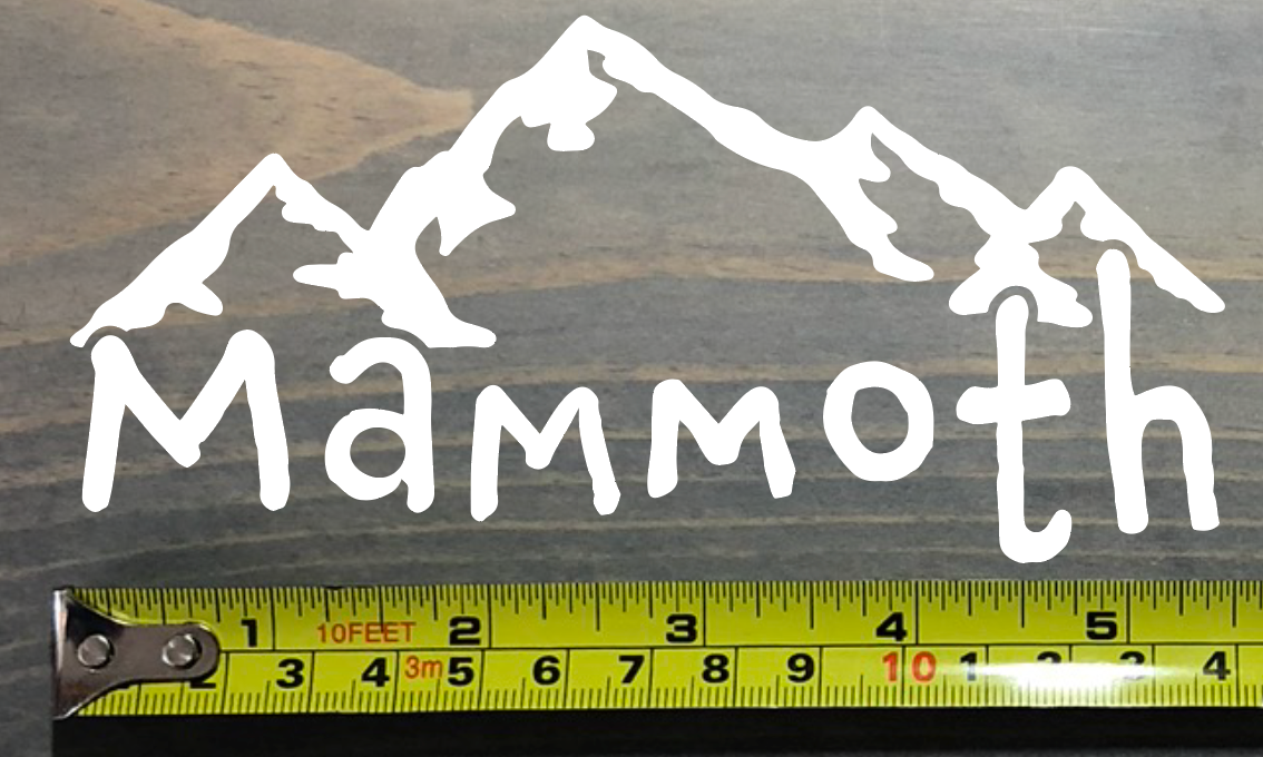 Mammoth Sticker Decal Mountain Ski 5.5" California Lakes Snowboard ...