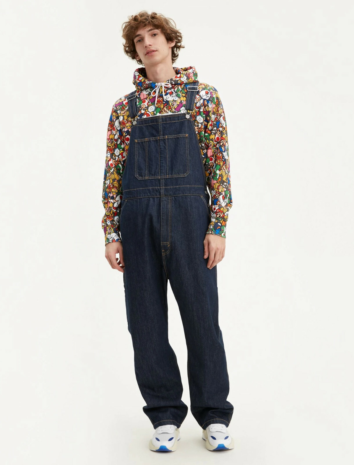 Levi´s X Super Mario Nintendo Men’s Denim Dungaree Overalls Jeans RARE ...