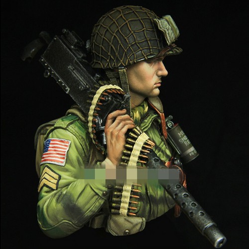 1/10 Resin Figure Bust Model US ARMY 101st Airborne paratrooper ...