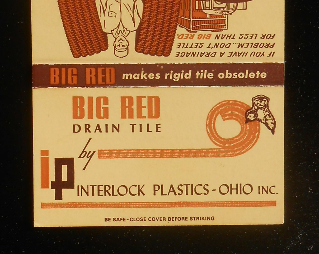 1970s? Big Red Drain Tile by Interlock Plastics-Ohio Office Plant ...