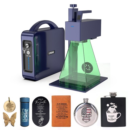 GWEIKE G2 Pro 30W Fiber Laser Engraver 110*110 Portable Laser Engraving ...