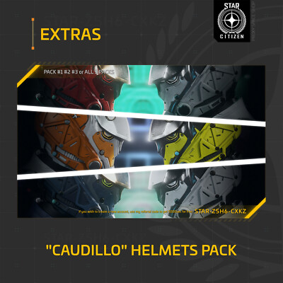 Star Citizen - CAUDILLO HELMETS PACKs - By CC's Conversions | eBay