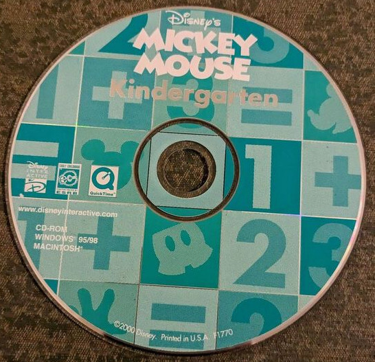 Disney's Mickey Mouse Kindergarten - rare retro PC game - disc only | eBay