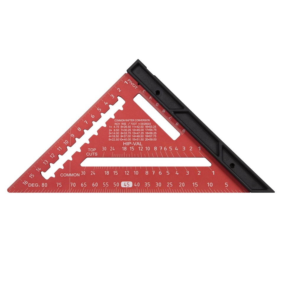 Sealey Rafter Roofing Speed Square Metric Speed Angle Finder Triangle ...