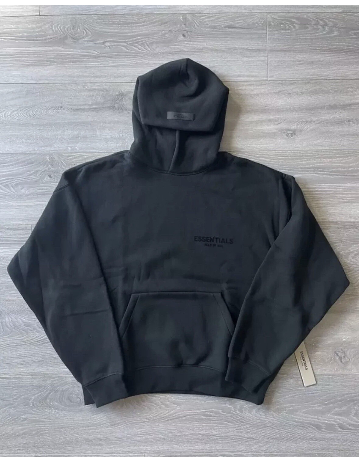 Fear of God Essentials Black Stretch Limo Hoodie WITH RECEIPT AUTHENTIC ...