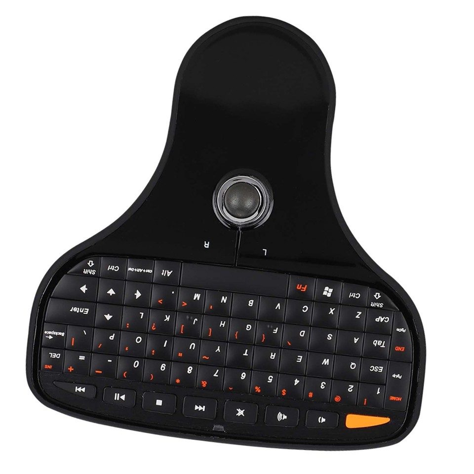 N5901 QWERTY Keyboard Trackball 2.4G Wireless Mini USB MultiMedia ...