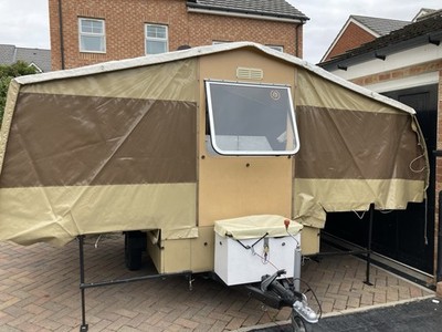 Dandy Trailer Tent Folding Camper for 4 includes awning | eBay UK