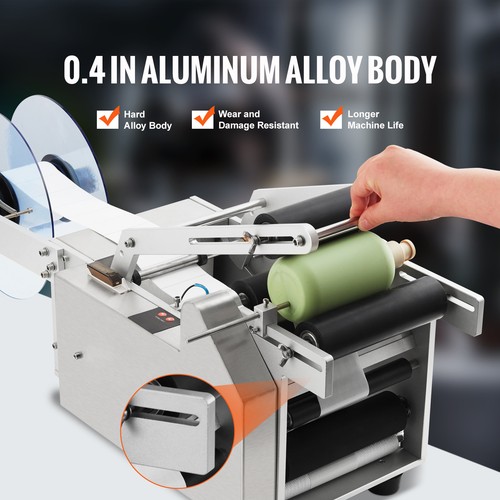 Uimoso Electric Labeling Machine Semi-Automatic Round Bottle Labeler 20 ...