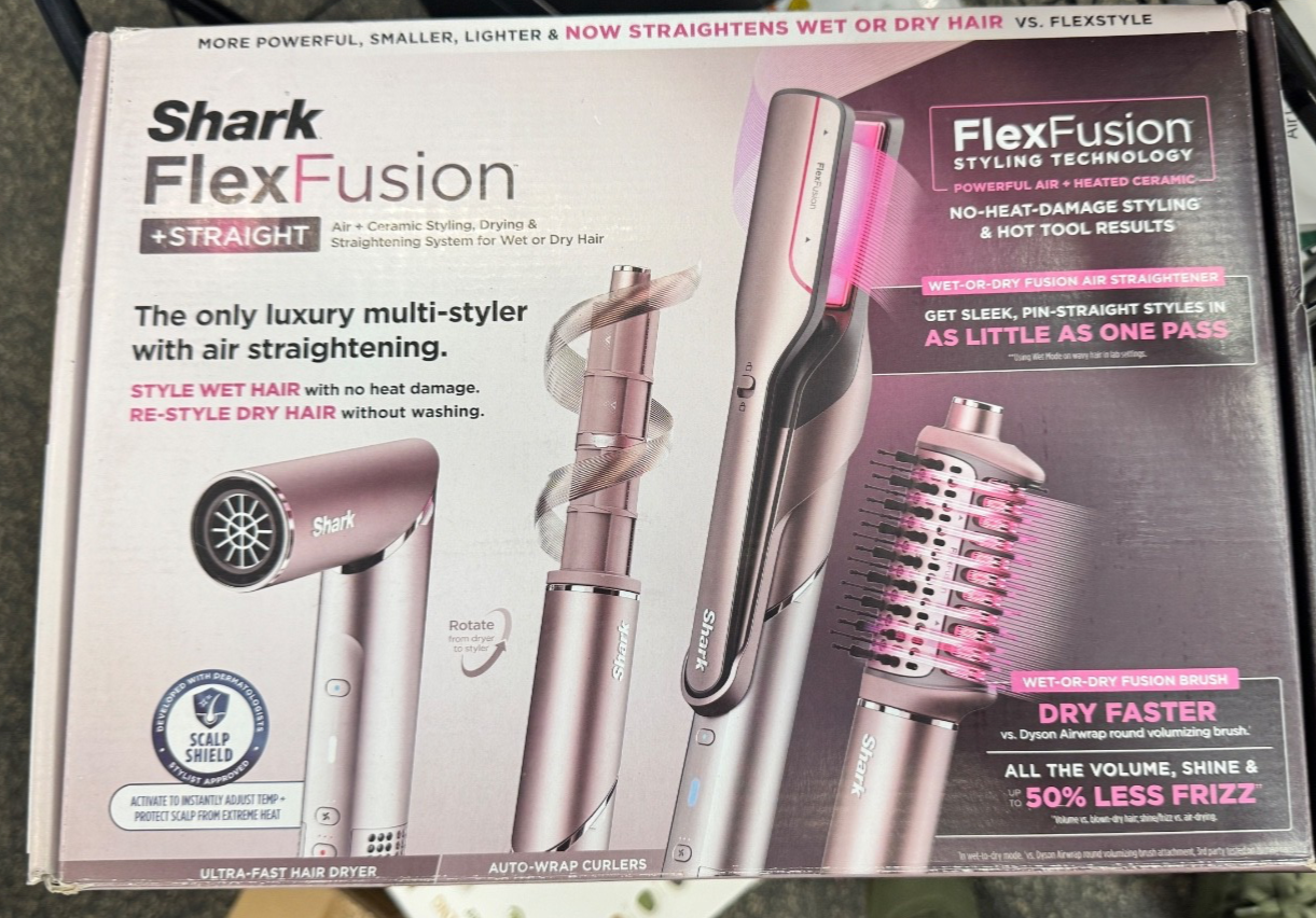 Shark FlexFusion Hair Straightener & Powerful Hair Dryer NEW SEALED ...