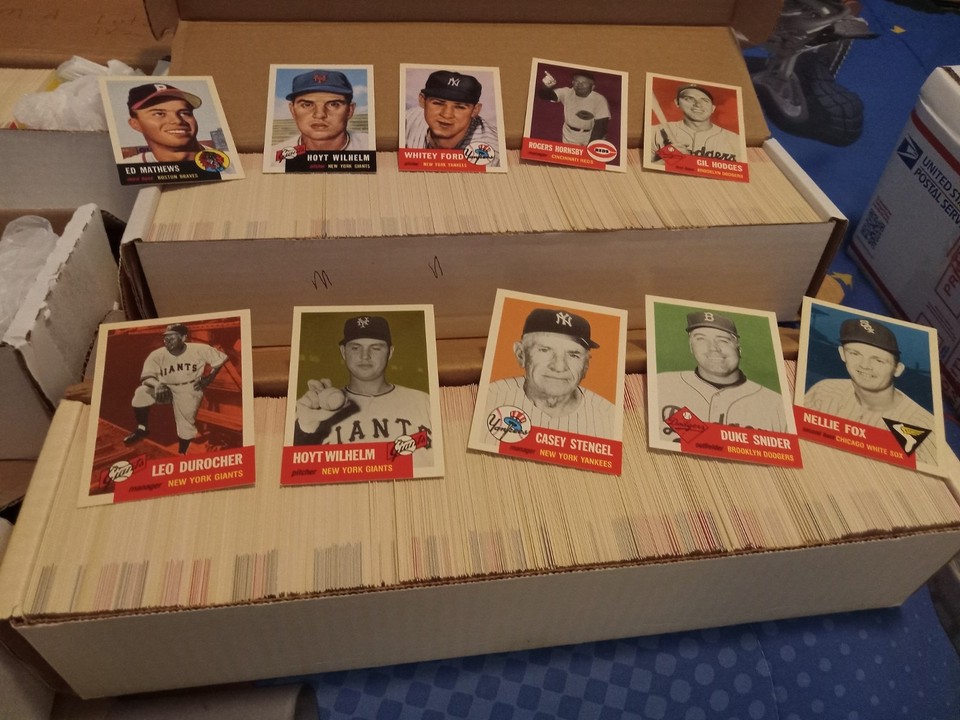 Lot of 2500+ 1991 TOPPS BASEBALL ARCHIVES “the Ultimate 1953 Series ...
