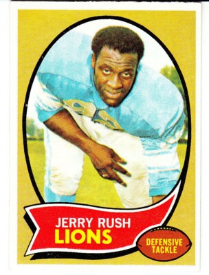 1970 TOPPS #32 JERRY RUSH Detroit Lions Football Card | eBay