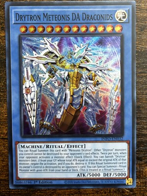 Yugioh! Drytron Meteonis DA Draconids - INFO-EN032 - Super Rare - 1st ...