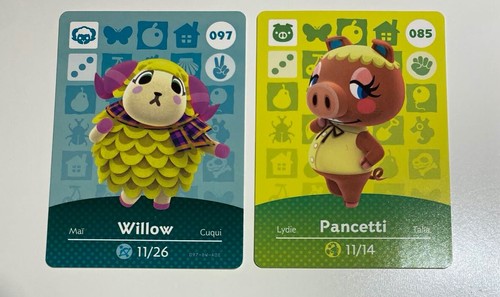 Nintendo Animal Crossing Cards Amiibo Card Willow Pancetti UNSCANNED | eBay
