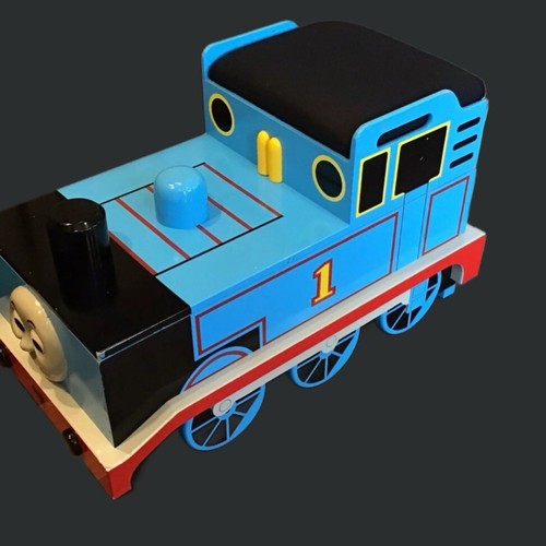 VINTAGE Thomas The Train Tank Engine Large Wooden Bench Storage Bin Toy ...