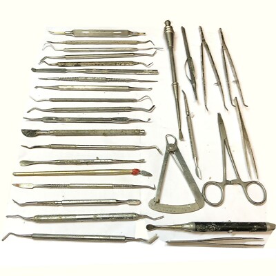 LOT OF DENAL LAB TOOLS RIFFLERS WAX CARVING TOOLS HAND TOOLS USED | eBay