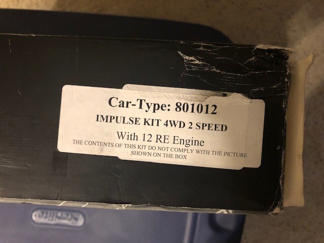 Vintage Serpent Impulse Kit 4WD 2 Speed Car-Type 801012 W/12 RE Engine ...