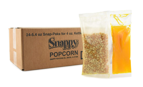 Snappy Snap-Paks, Yellow Popcorn Packs for 4 Oz Popcorn Machine with ...