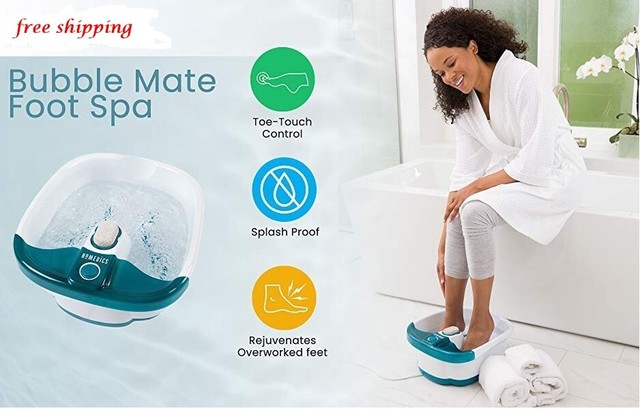 X Large Feet-Foot Spa Bath Massager Heat Soaker Massage Bubble Roller ...