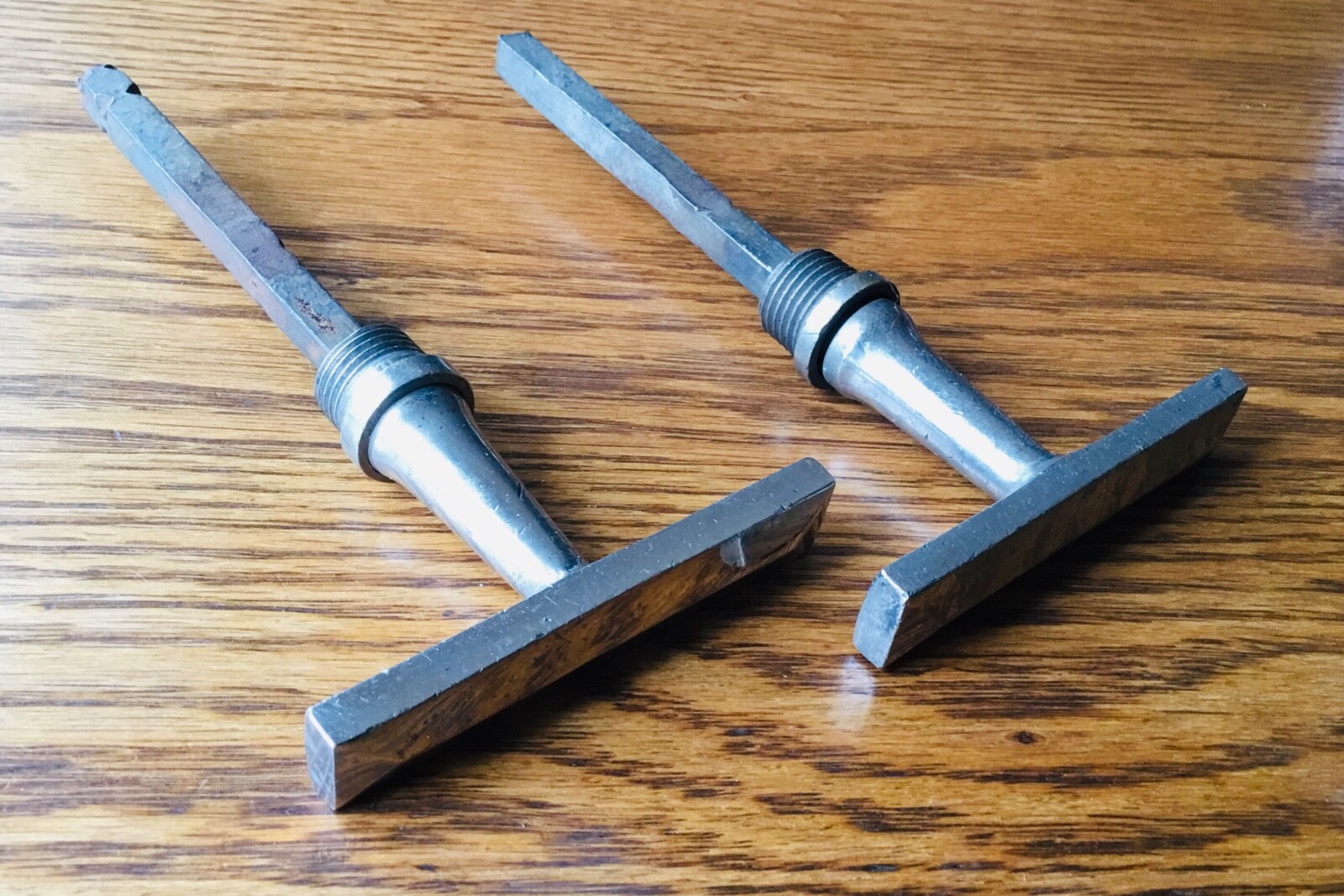 1920s T~SHAPED HANDLES vtg antique exterior non locking door deck | eBay