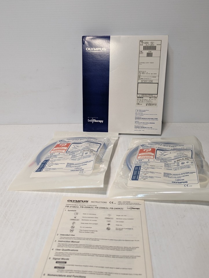 Olympus FB-222U [2/Box] Disposable Biopsy Forceps, 3.3mm x 2300m - Free ...