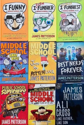 Lot 9 James Patterson I Funny/Middle School/Ali Cross Chapter Books HC ...