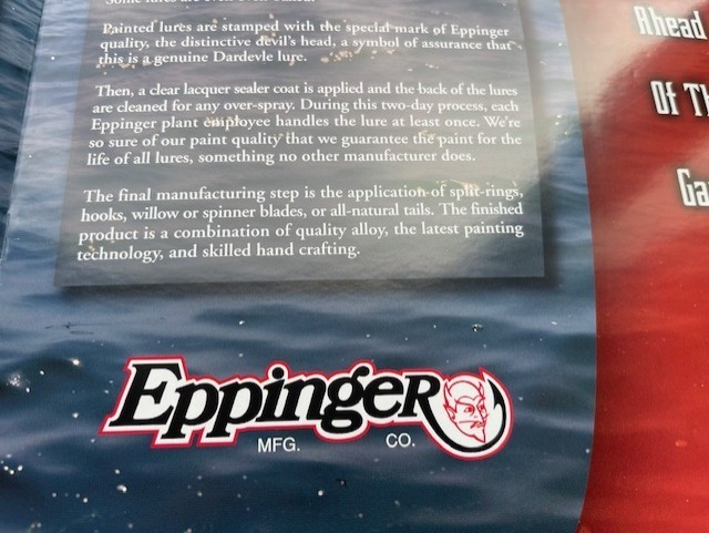 vintage EPPINGER fishing lure advertising booklet great lure colour ...