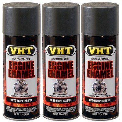 VHT High Temp Paint VHTSP997 (3-PACK); Engine Enamel Nu-Cast Cast Iron ...