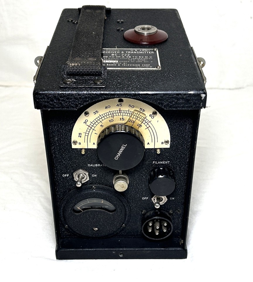 WW2 BC-222 Radio Receiver & Transmitter Vintage WWII Signal Corps ...