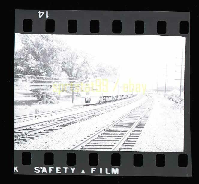 CBQ Burlington Route EMD E7A Locomotive #9931 - Vintage Railroad Negative | eBay UK