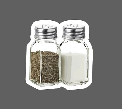 Salt and Pepper Sticker Shakers Waterproof Food Seasoning Gift NEW | eBay