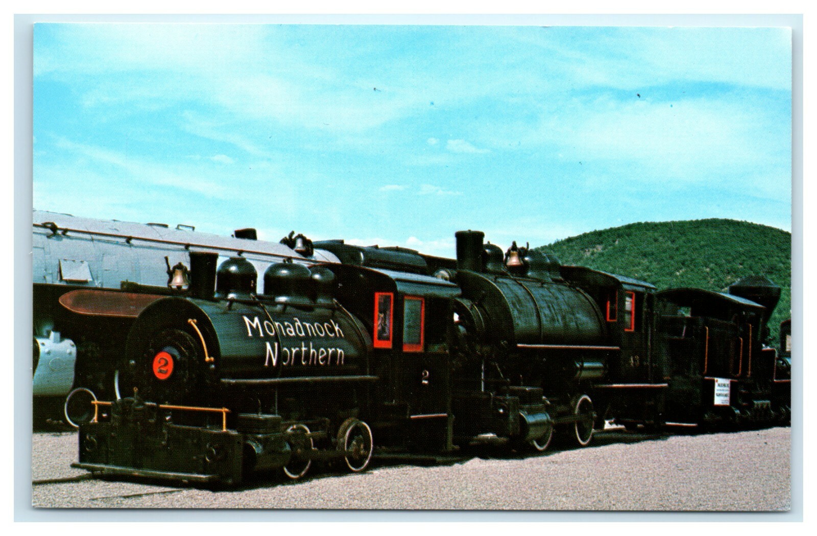 POSTCARD Bullard Co 2 Oil Burning Factory Switcher Monadnock Northern Steamtown | eBay