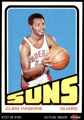 1972 Topps #72 Clem Haskins Suns Western Kentucky 8 - NM/MT | eBay