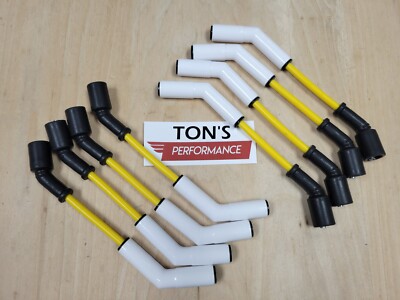 Ton's Ceramic LS LS3 LS4 LS7 Yellow Spark Plug Wire Set 45 Corvette ...