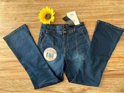 VIP JEANS Women's Size 15 / 16 Flare Leg Jeans High Rise Sculpting ...